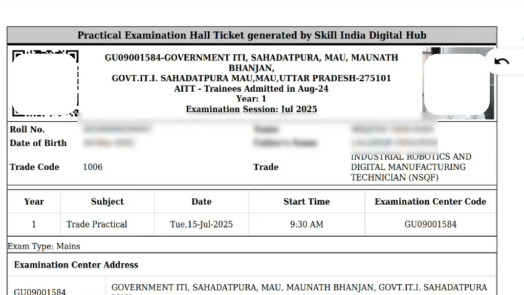 Download NCVT ITI Admit Card 2025: 1st & 2nd Year Hall Ticket Out